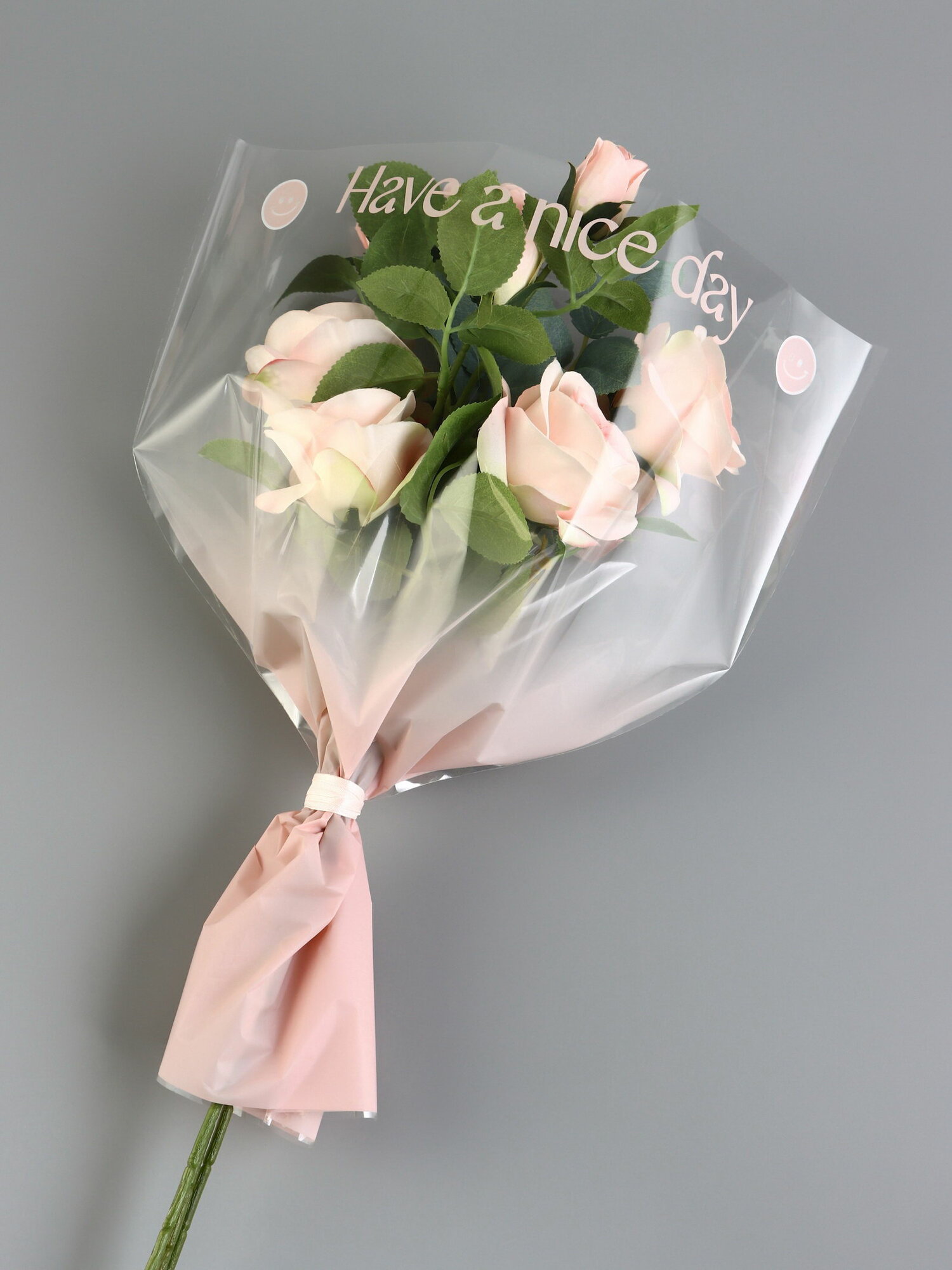 Пакет цветочный Конус, розовый, 36x20x45 см+-1 см, вид: конусы, 30 шт.