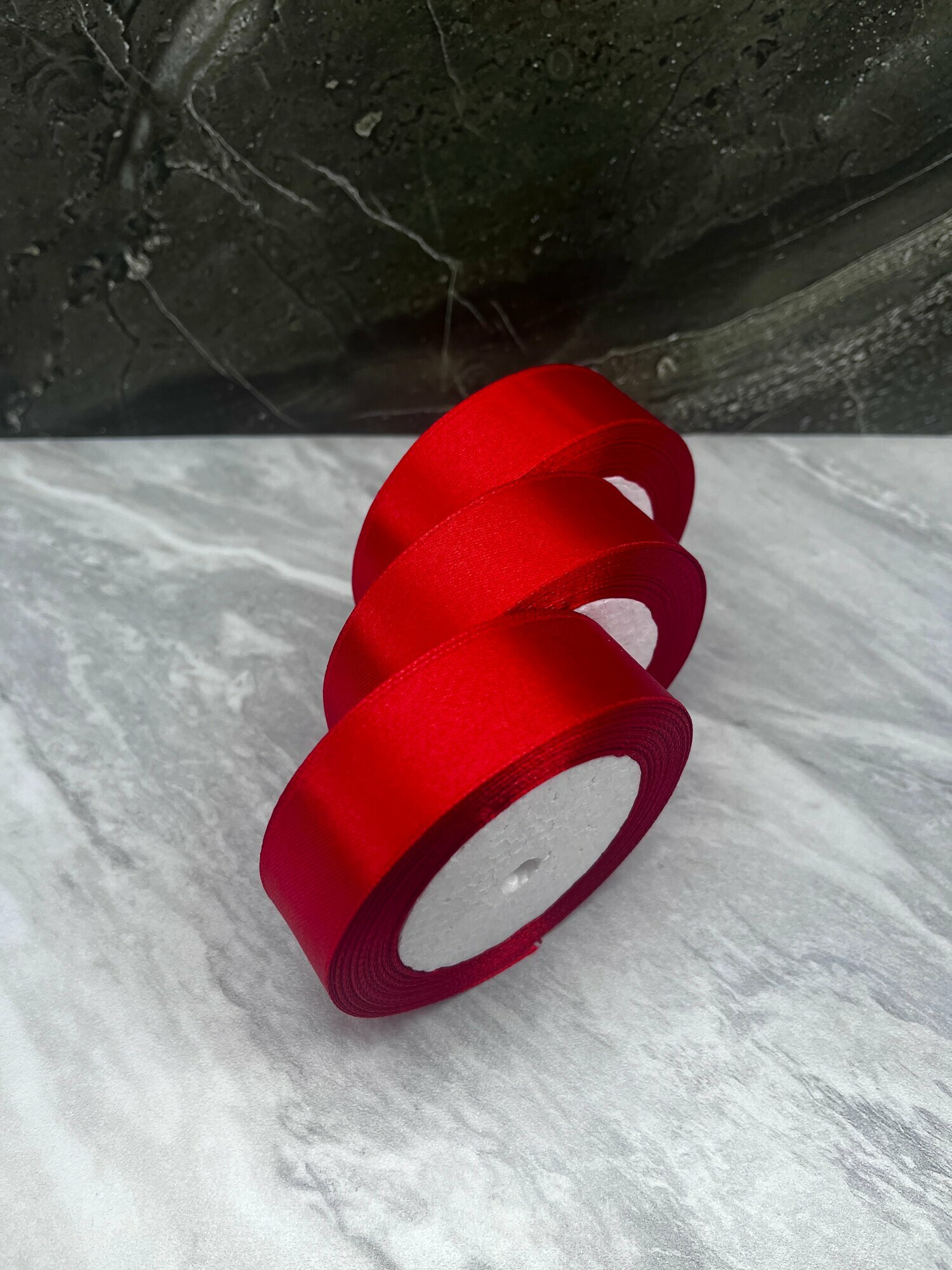 Лента атласная ширина 25 мм набор 2 цвета