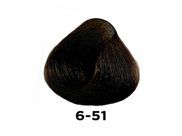 Краска для волос Kezy Color Vivo Крем-краска перманентная 100мл, Цвет 6-51 Темный блондин грецкий орех