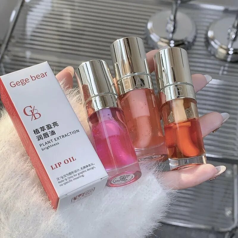 Блеск для губ Gege Bear стойкий увлажняющий натуральный начинающий макияж гигиеничный