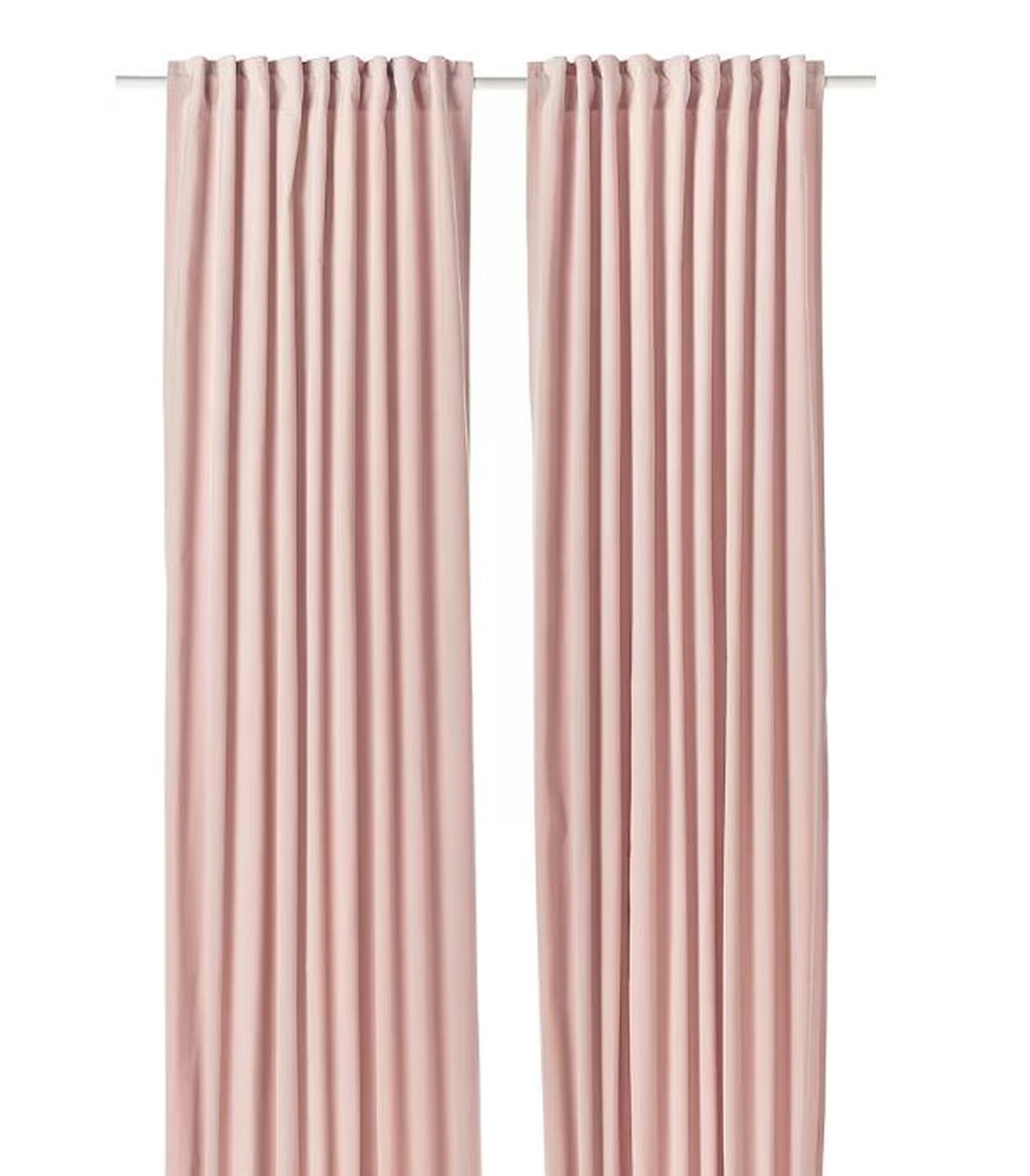 Шторы IKEA "SANELA" 905.898.92, 100% хлопок, светло-розовые, 140х300 см