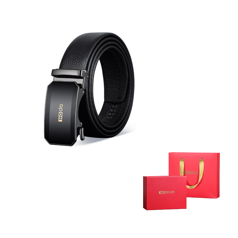 Red Bean Cow Leather Belts Men's 35mm 120cm