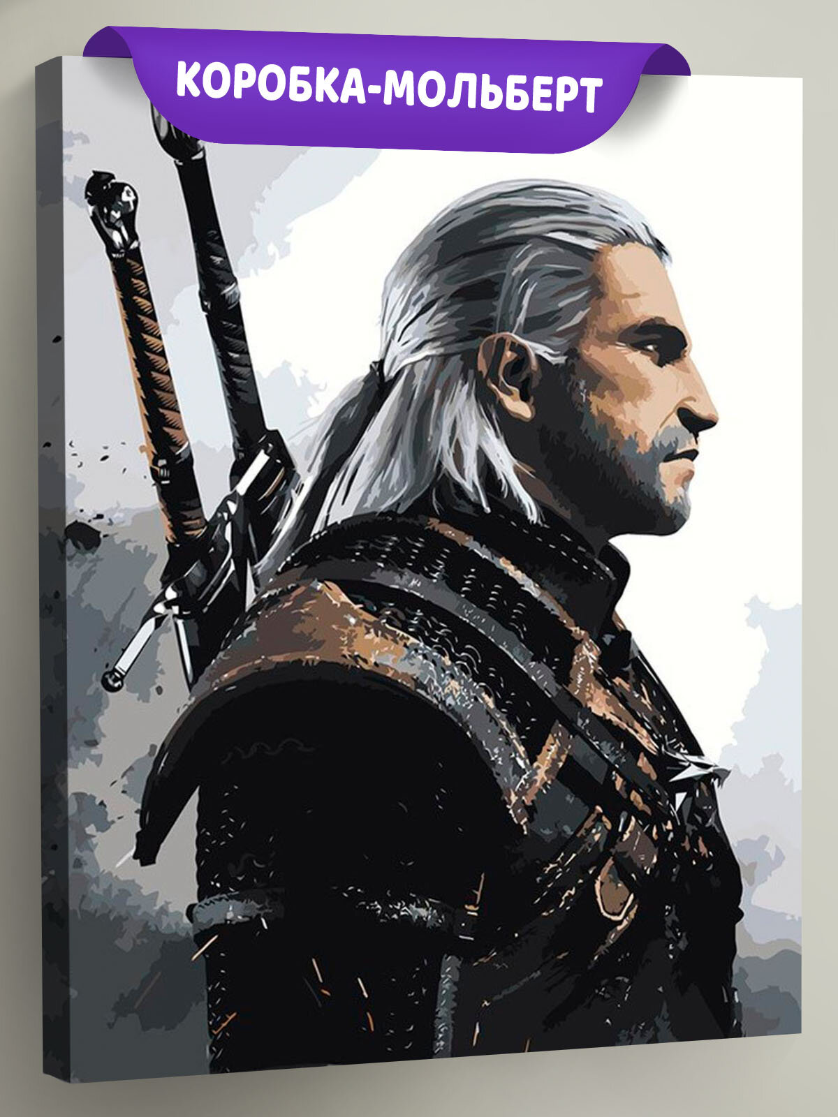 Картина по номерам "Ведьмак Witcher: Геральт из Ривии 40х50"