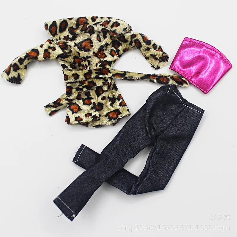 Одежда для кукол, 1 комплект, новая модная футболка/куртка + брюки/брюки, подходит для куклы Барби 11,8 дюйма, повседневная одежда, подарок для девочки