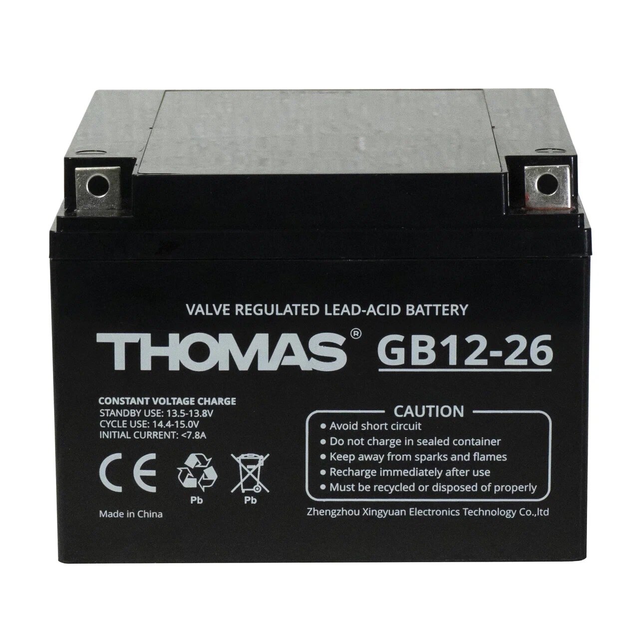 Аккумуляторная батарея для ИБП Thomas GB12-26 12V26Ah