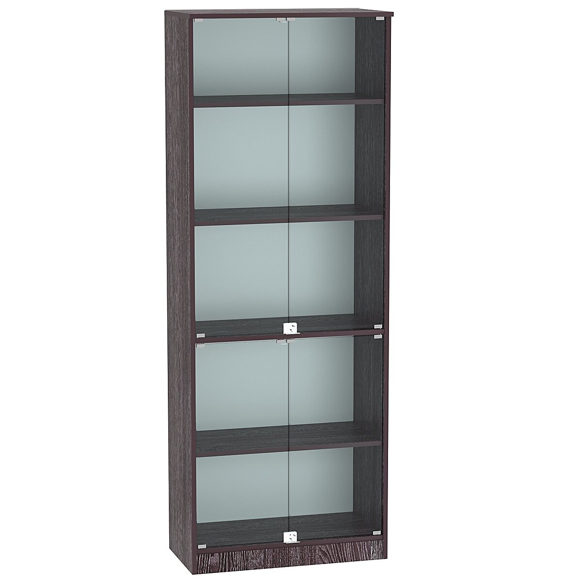 Шкаф-витрина офисный ШВ-51, Ясень Анкор темный - U31105. Производство товара - компания ТОБ.