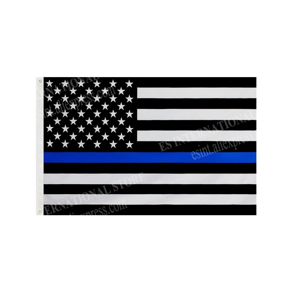 Флаг США синий, красный, черный 90x150 см 60 х 90 см, Two Grommets