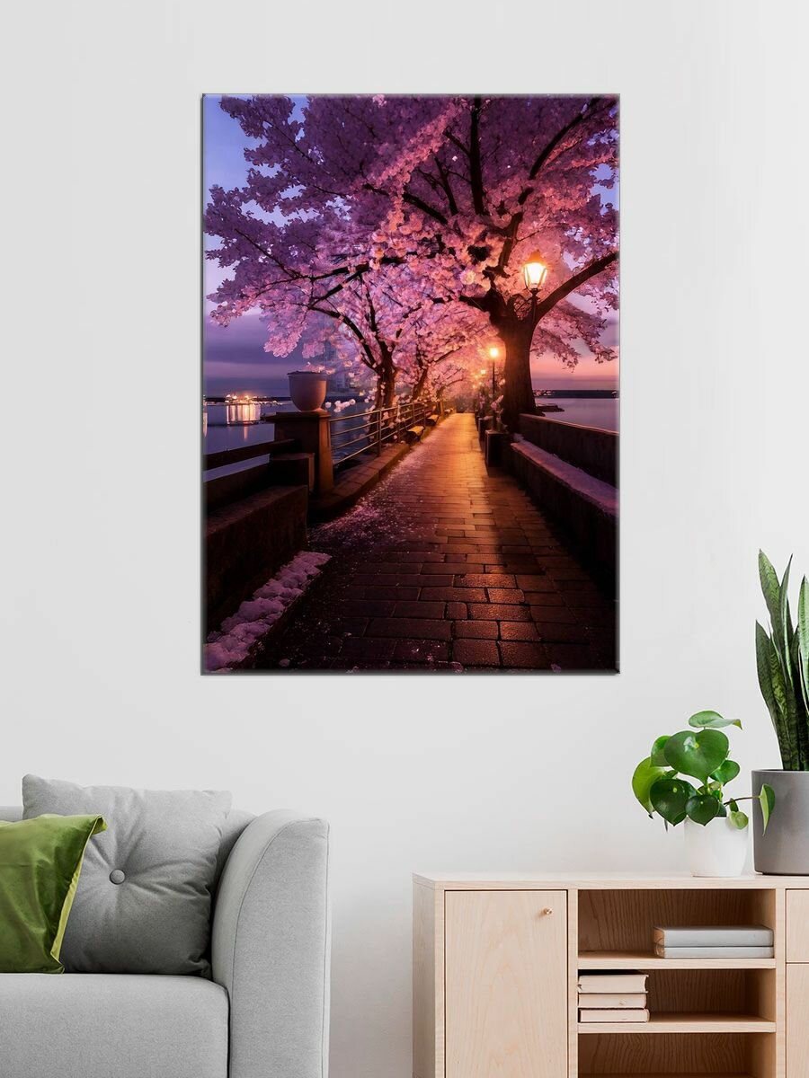 Картина на стену "Сакура", 50х70 см