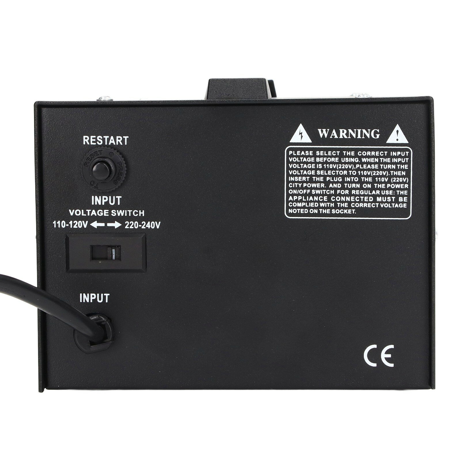 Повышающий понижающий трансформатор 1000 Вт, преобразователь напряжения 220–110 В, однофазный, вилка европейского стандарта, 110 В, 220 В, регулируемое входное напряжение