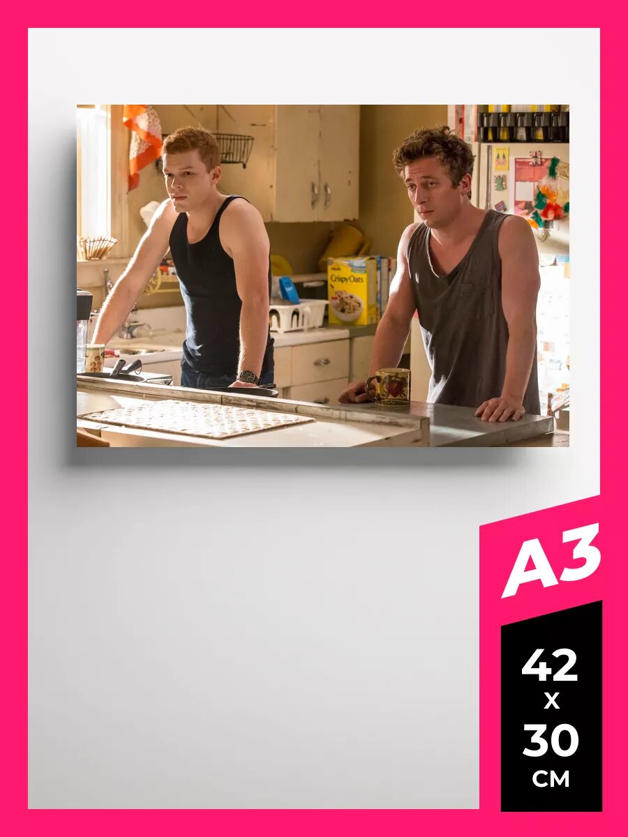 Постер Бесстыжие плакат Shameless А1, А2, А3, 50х70 33, матовая фотобумага премиум качества