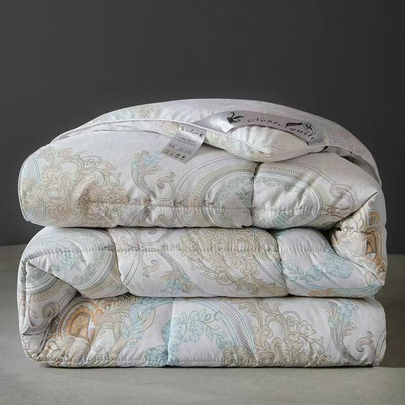 Одеяло икеа "SuperLight", гусиный пух/хлопок, стеганый чехол, 180x220cm