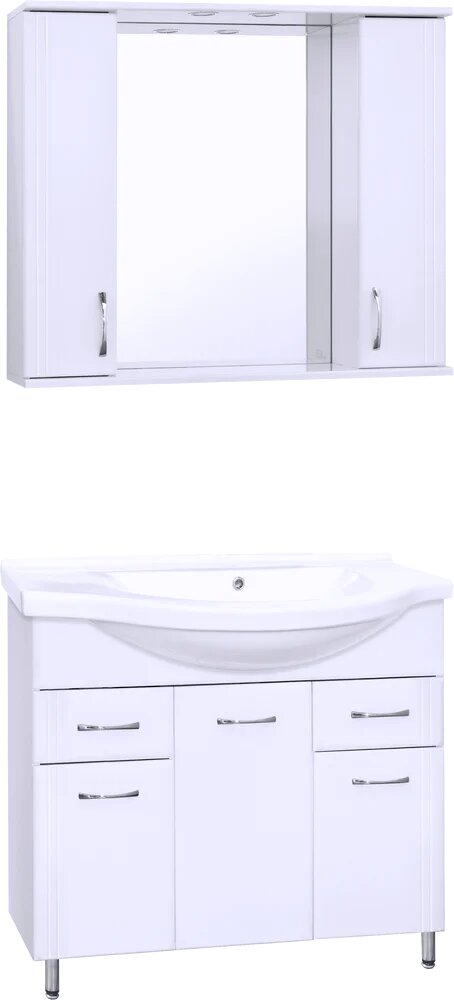 Мебель для ванной комнаты Style Line Эко Стандарт №26 100 белая