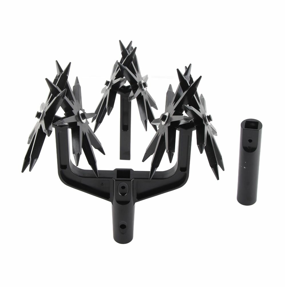 Беспроводной роторный культиватор. Ручной садовый культиватор для подсева травы, перемешивания и аэрации почвы.