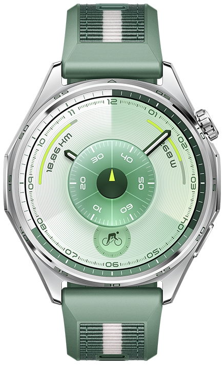 Huawei Смарт-часы HUAWEI WATCH GT 6 46mm Green Aluminium Case, Green Woven Strap(Atum-B19W)