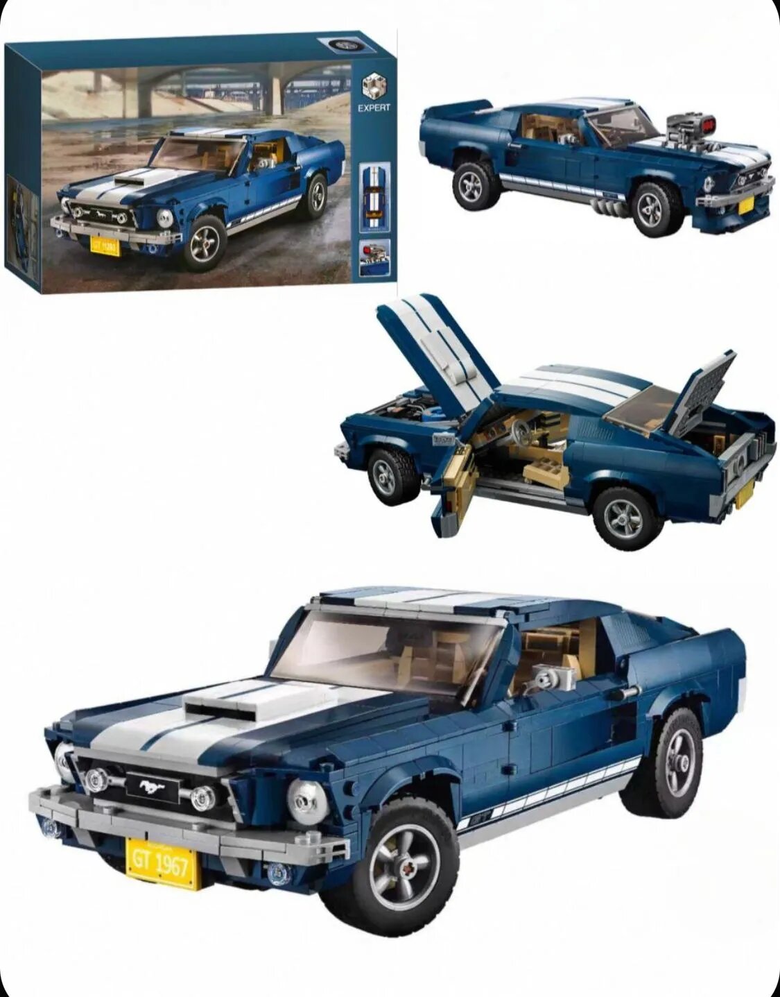 Конструктор Ford Mustang GT "Форд Мустанг" детали:1471, Спортивная машина.