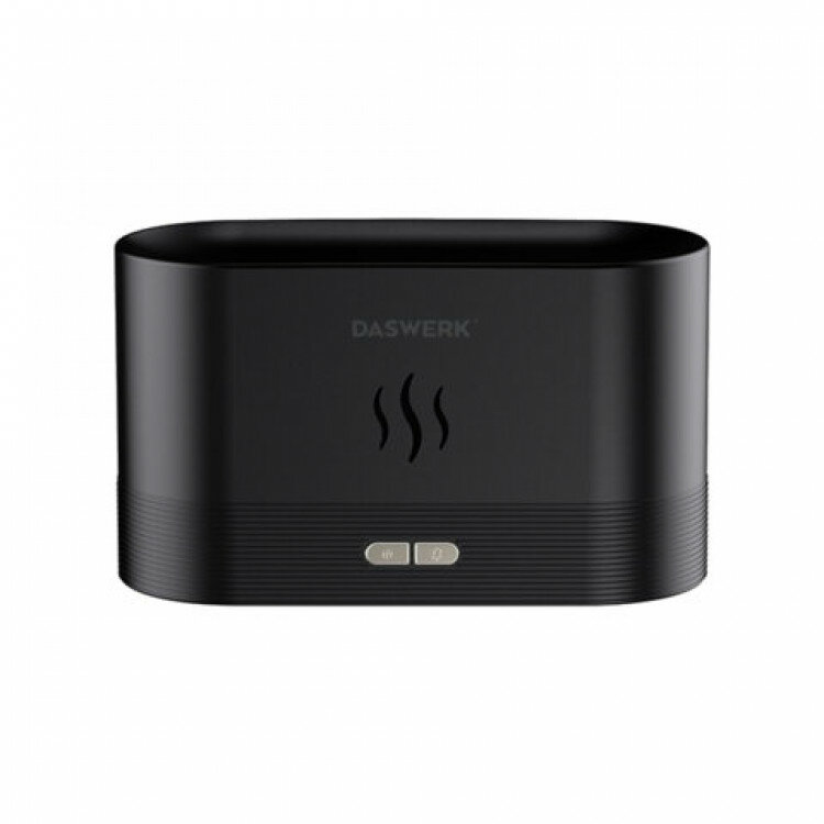 Увлажнитель воздуха "Камин", эффект пламени, 180 мл, Аромамасло в подарок, черный, DASWERK (дасверк), 456845