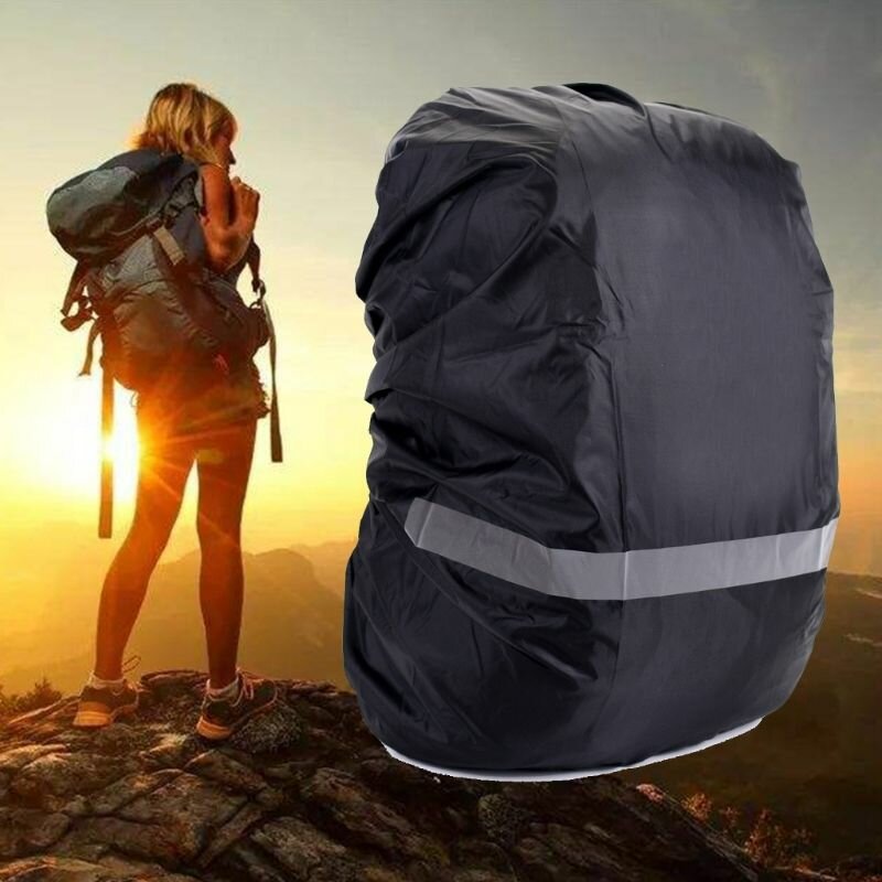 Дождевик для рюкзака водонепроницаемый наружный рюкзак от дождя и пыли-желтый-S