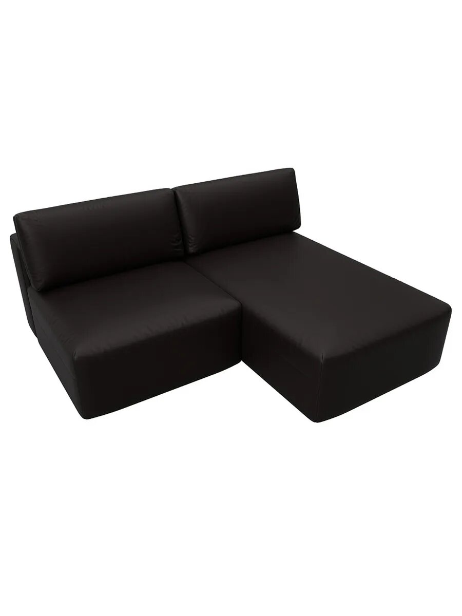 Диван модульный угловой Лего, с ящиком для белья, универсальный угол, экокожа