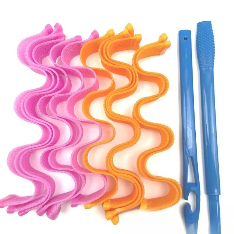 12 шт. набор волшебных бигуди для волос, без нагрева, бигуди для волос, формирователи волн, роликовые палочки для прически, инструменты для завивки волос для женщин