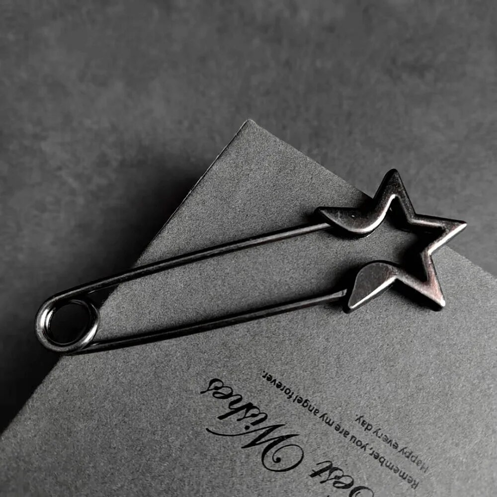 Большие черные регулируемые металлические булавки B 75mm