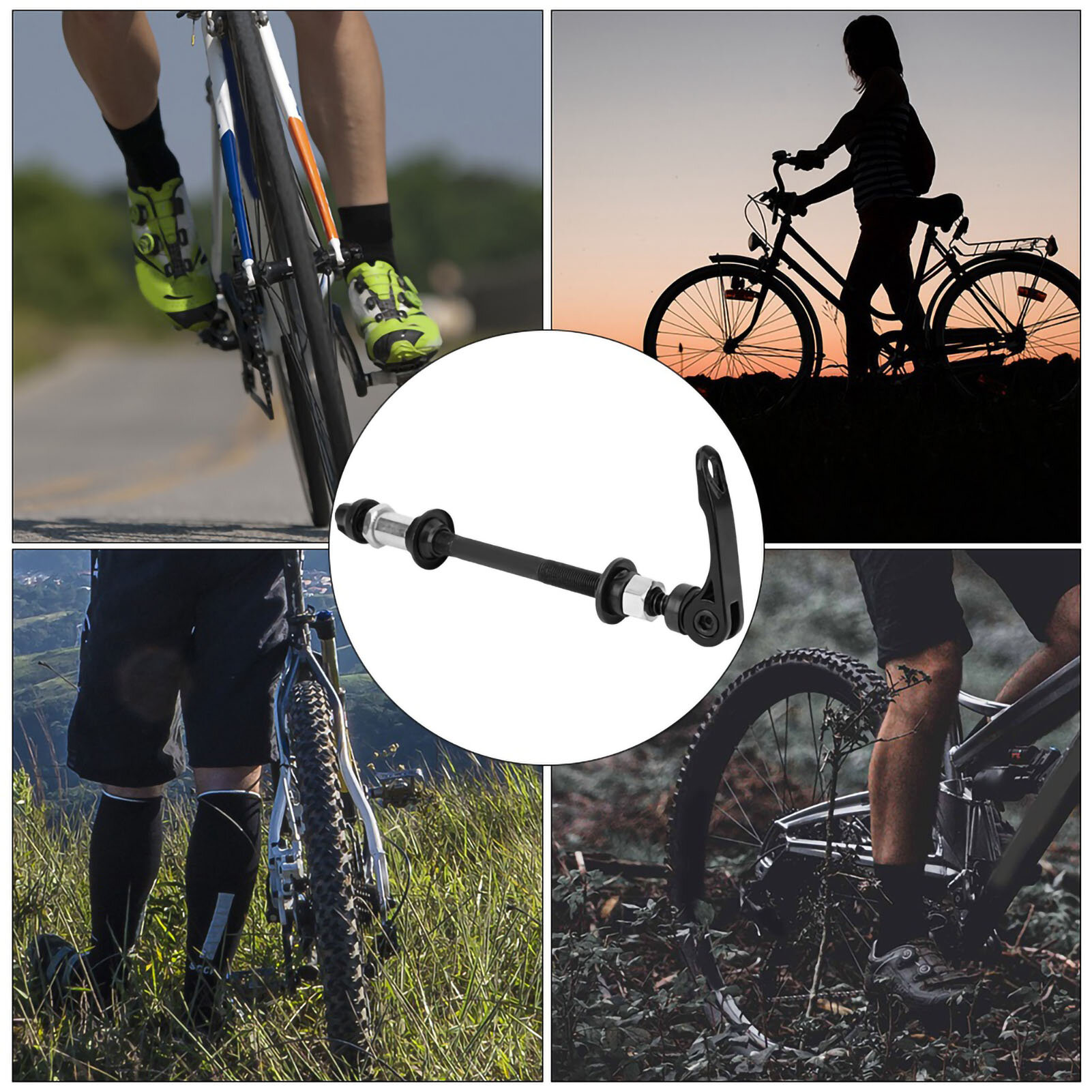 Ступичная ось, полый задний мост 145 и быстросъемное заднее колесо 175, комплект аксессуаров для велосипеда