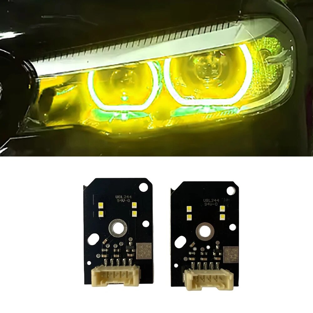 Для низких 2017-2020 BMW 5 серии G30 G31 F90 M5 светодиодные фары дневного света, модульные yellow