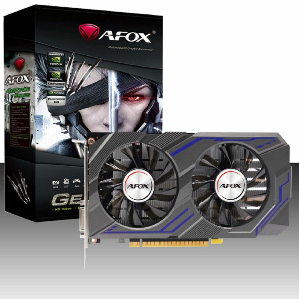 AFOX Видеокарта GeForce GTX1650 SUPER 4GB GDDR6, PCI - E x16 3.0, 128bit 1530 - 1725Mhz, DP, HDMI, DVI