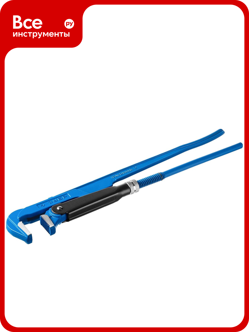 Трубный ключ Зубр КТР-90, №3 прямые губки 27335-3_z02, отрасли машиностроения