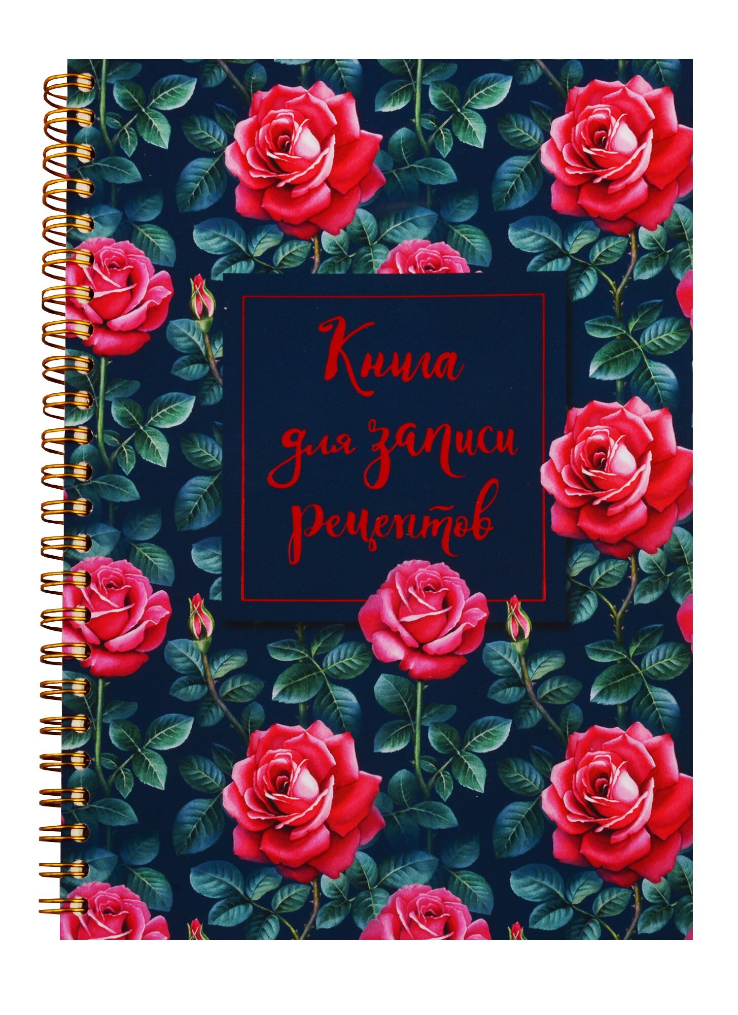 Книга для записи кул. рецептов А5 64л обл. софт-тач, пружина, ассорти