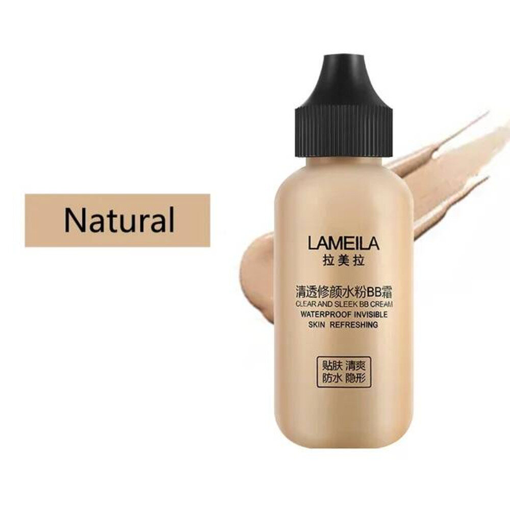 3Colors High Coverage Concealer Face Liquid Foundation Waterproof Base Cream Brighten Whitening Matte Foundation Cosmetic