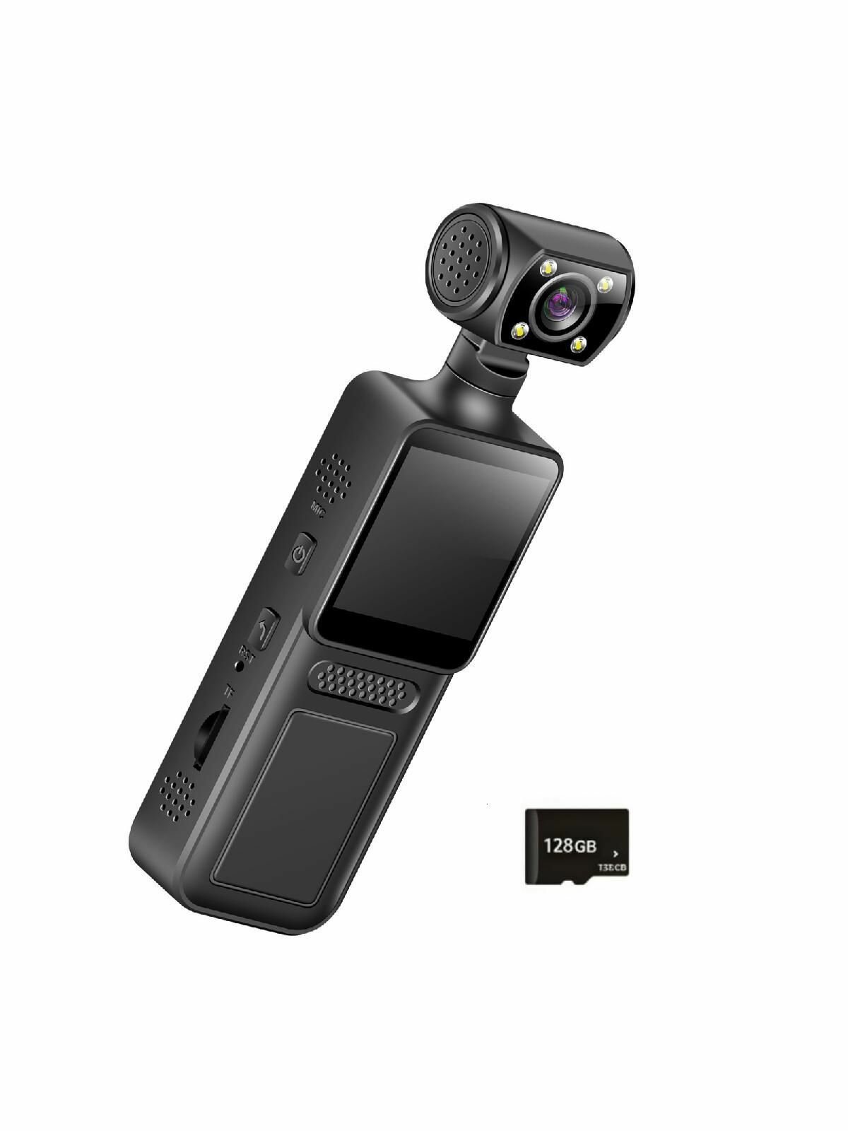 Экшн-камера для животных, Портативная карманная спортивная камера портативная карта памяти с прямой записью 2k + 128G