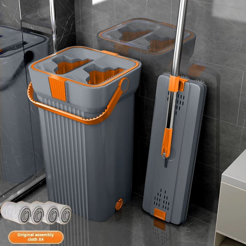 Швабра JOYMOOP микрофибра Bucket-Black-4 cloth