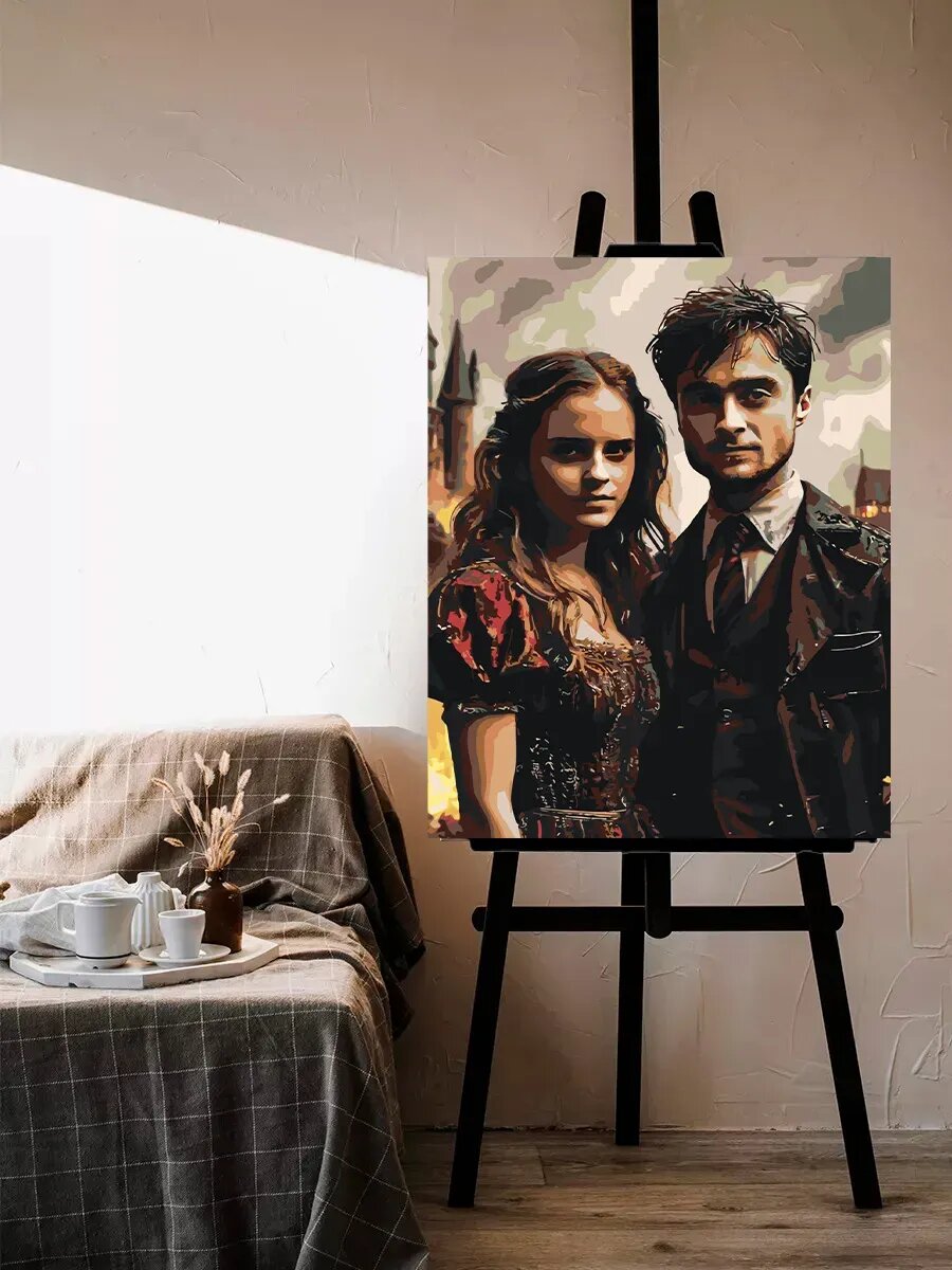 Картина по номерам Гарри Поттер и Гермиона Грейнджер