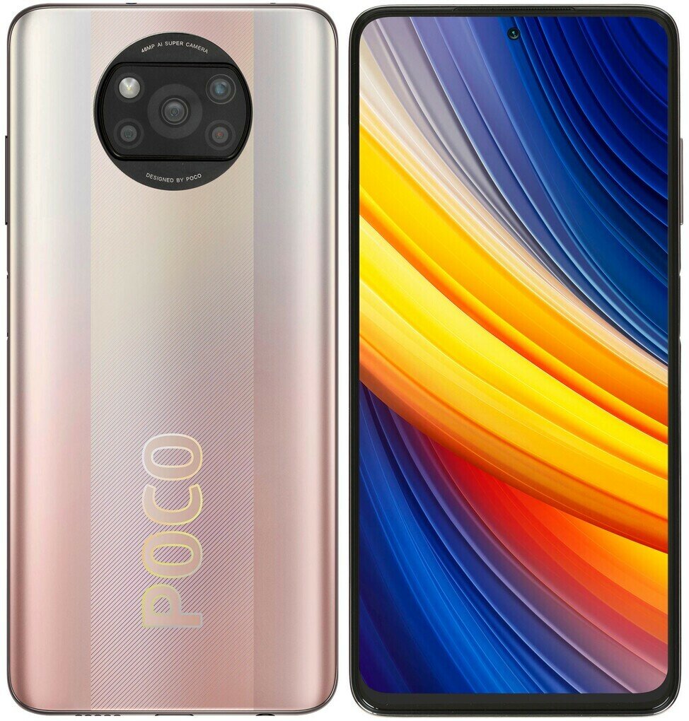 6.67" Смартфон POCO X3 Pro 256 ГБ (X3 Pro) бежевый - 8 х 2,96 ГГц, 8 Гб, 2SIM, IPS, 2400x1080, камера 48+8+2+2 Мп, 4G, GPS, 5160 мА*ч
