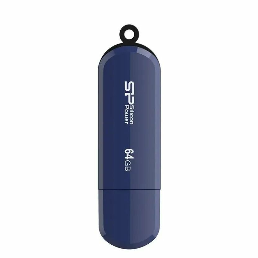 Память USB Flash 64 ГБ SILICON POWER Ultima LuxMini 320 (SP064GBUF2320V1B) - USB 2.0, USB Type-A, вид закрывания - Колпачок, Пластик
