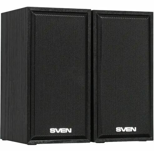 Колонки 2.0 SVEN SPS-509 (SPS-509) черный 6 Вт, проводной ПДУ, питание - USB порт