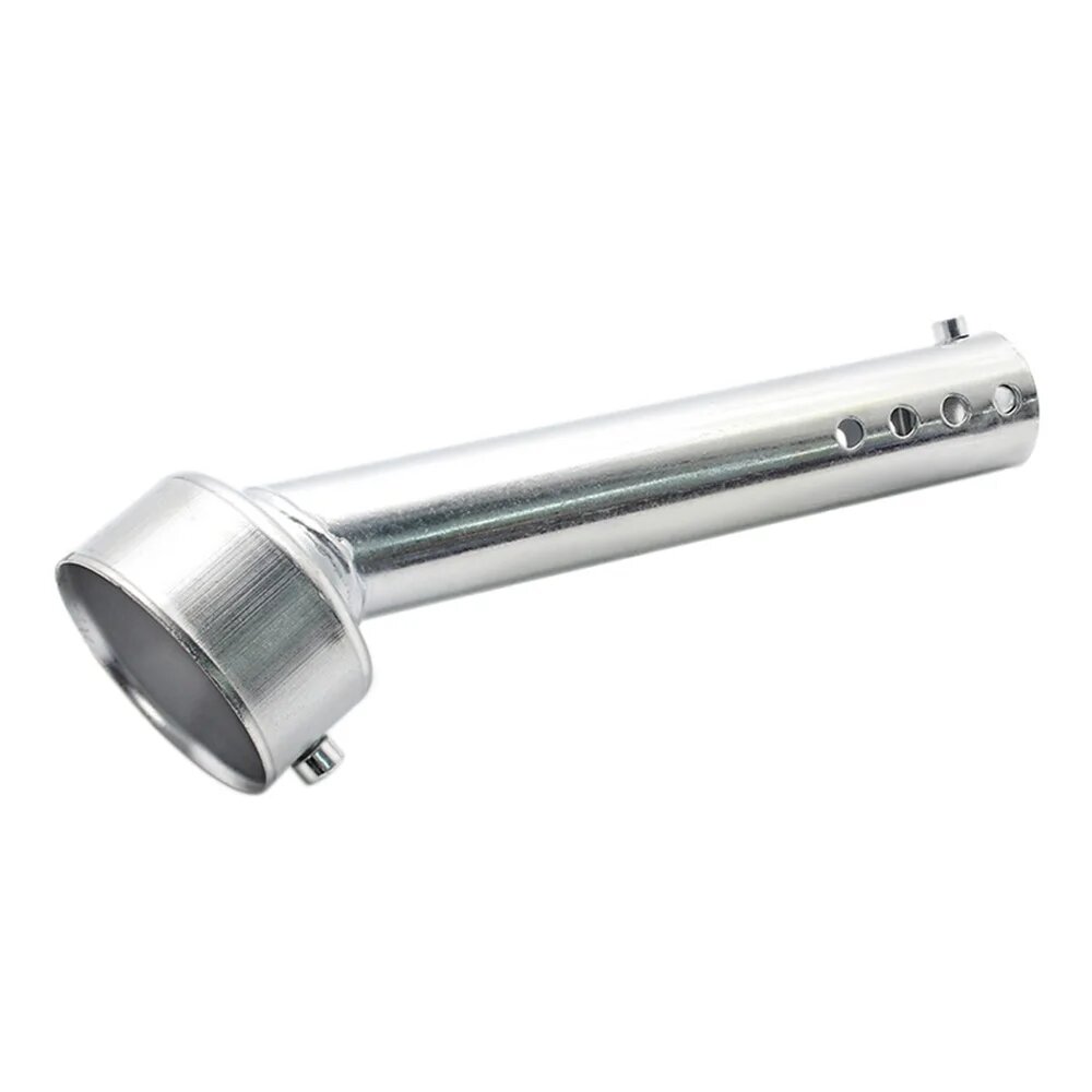 Выхлопной глушитель для мотоцикла Nuoxintr, регулируемый шумоподавляющий глушитель, Универсальный хром 48 мм, Серебряный