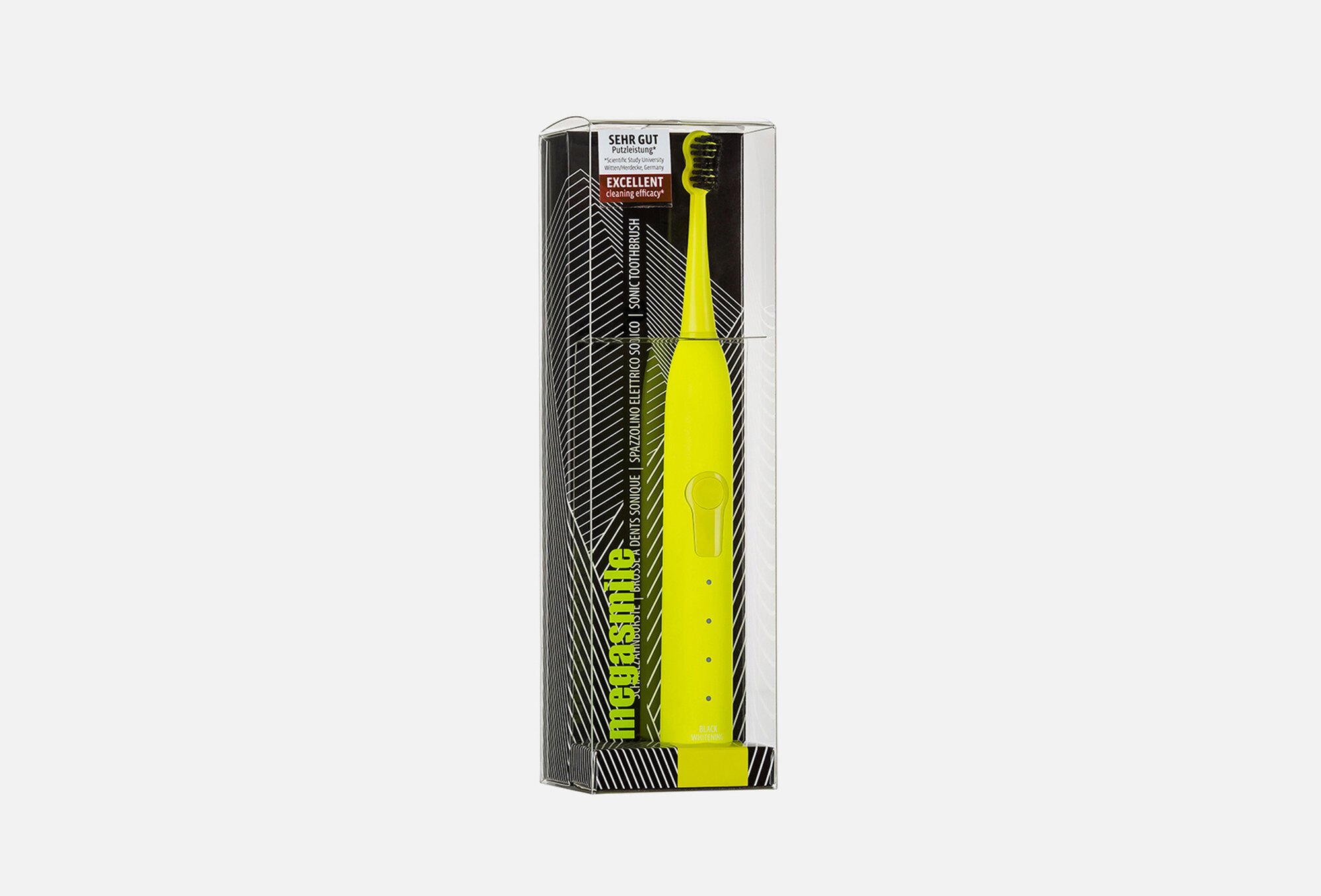 Электрическая звуковая зубная щетка MEGASMILE Sonic Black Whitening II Yellow