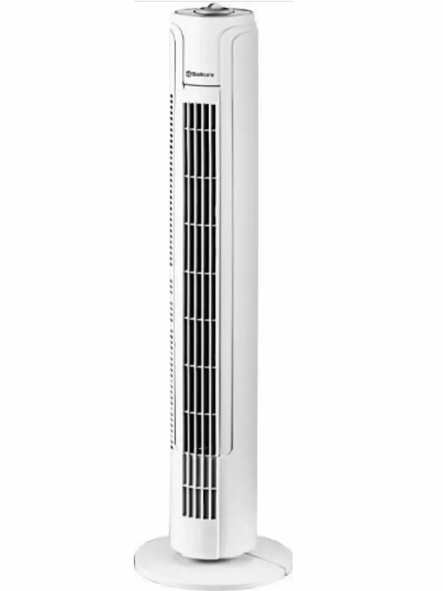 Вентилятор-колонна бытовой напольный SA-19W Белый 45Вт