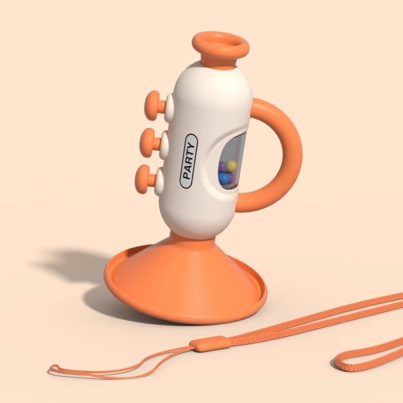 Развивающий центр "Музыкальная труба", пластик, светло-зелёный