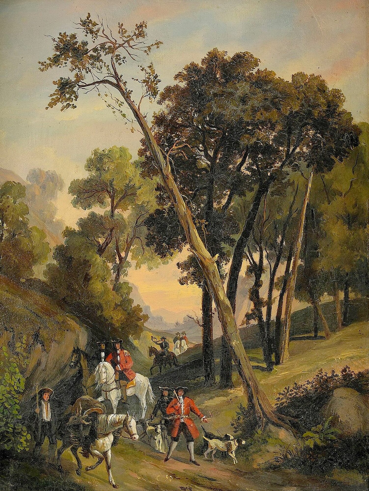 Картина Карла XV Группа охотников 60х80 см