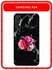 Чехол на Samsung Galaxy A34 / Самсунг A34 с принтом "Букет на черном мраморе"