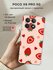 Чехол на Xiaomi Poco X6 PRO 5G / Поко X6 Про 5G с принтом "Heart strawberries 1 ...