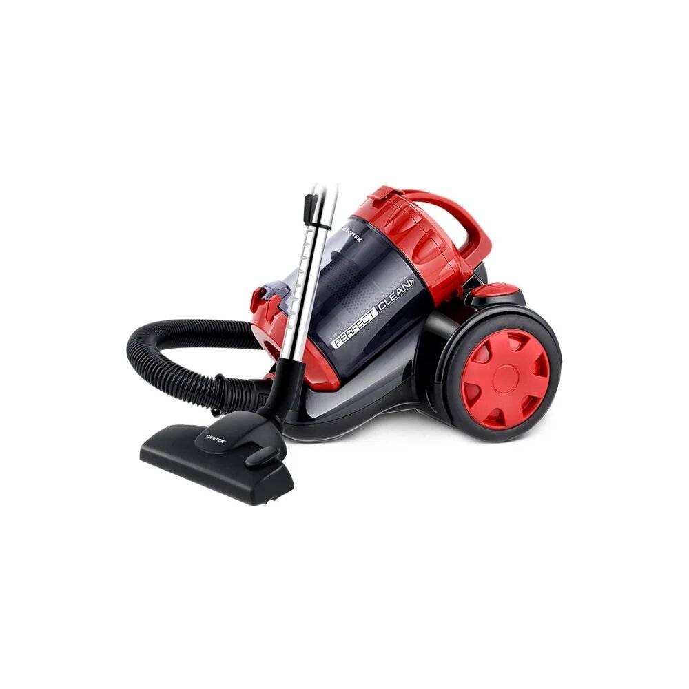 Centek Пылесос мультициклон 2000/350Вт, стакан 1,5 л, телескоп металл. трубка CT-2528 Red