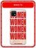 Силиконовый чехол на Wiko T3 / Вико Т3 с принтом "WOMEN", прозрачный
