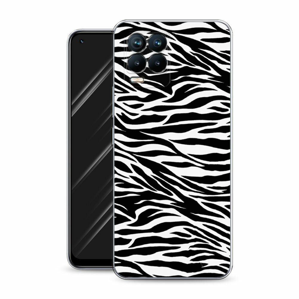 Чехол на Realme 8/8 Pro / Реалми 8/8 Про с принтом "Принт зебра" — фото 1