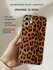 Чехол на Apple iPhone 12 mini / Айфон 12 Мини с принтом "Мех леопарда"