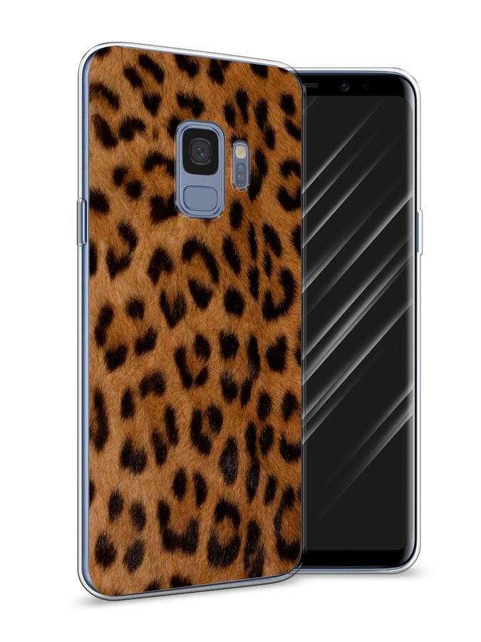 Чехол на Samsung Galaxy S9 / Самсунг Галакси С9 с принтом "Мех леопарда"