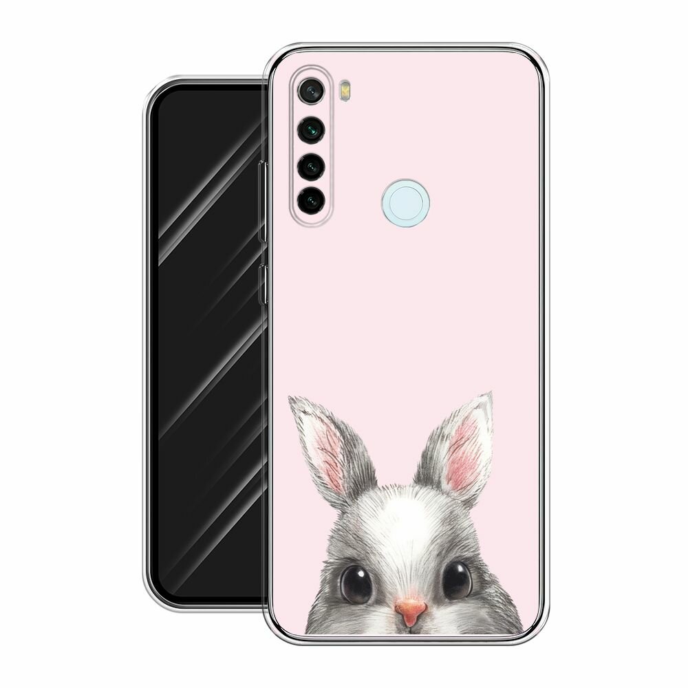 Чехол на Xiaomi Redmi Note 8T / Сяоми Редми Нот 8Т с принтом "Карандашный кролик 1 - 8 марта" — фото 1