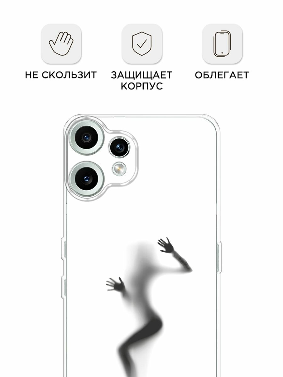 Чехол на CMF Phone 2 Pro / CMF Фон 2 Про с принтом "Девушка в душе" — фото 1